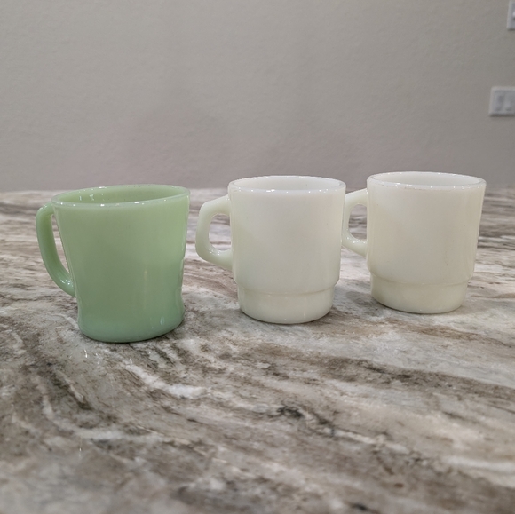 Anchor Hocking | Dining | Vintage Anchor Hocking Jadeite Jade Mille ...